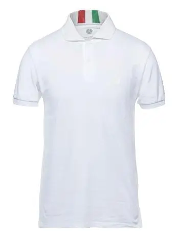 PEOPLE OF SHIBUYA Polo Shirt Size Cotton, Elastane - White