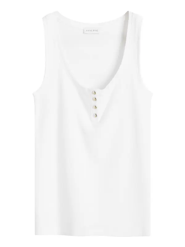 ANINE BING Alessia Tank Top - Ivory