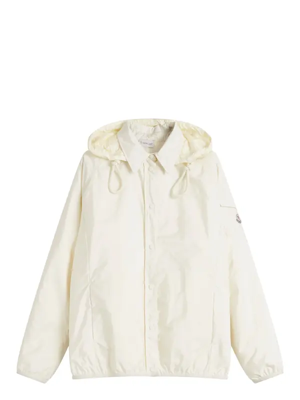 Moncler Lightweight Nylon Shirt Jacket - Off White