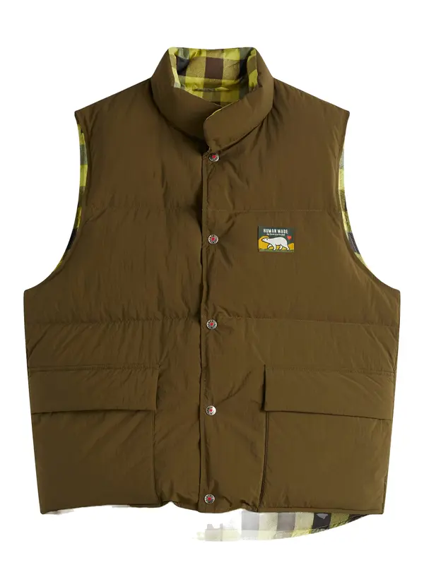 HUMAN MADE Reversible Down Vest - Olive Drab