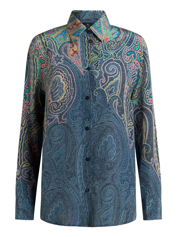 Etro Paisley-print Shirt - Green