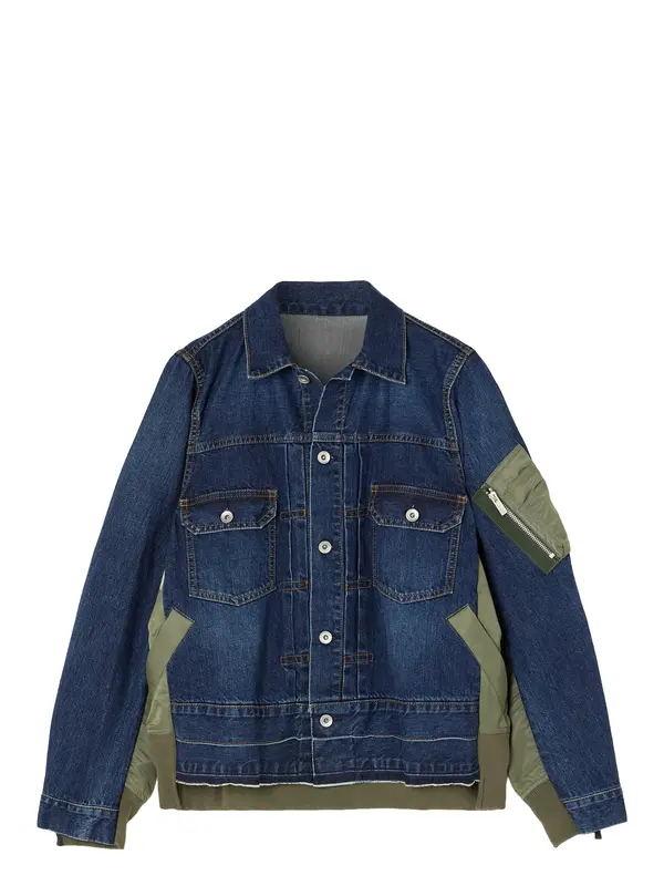 Sacai Paneled Jacket - Blue