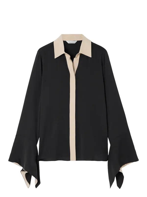 Max Mara Pio Silk Shirt - Black
