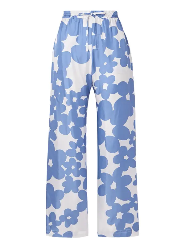 Marni Floral-print Straight-leg Pants - Multi