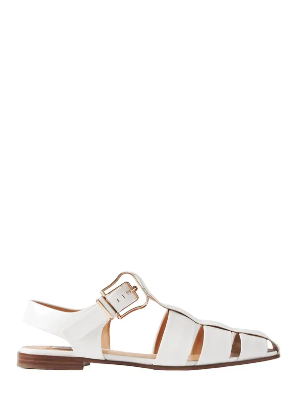 Gabriela Hearst Zoey Leather Sandals - White