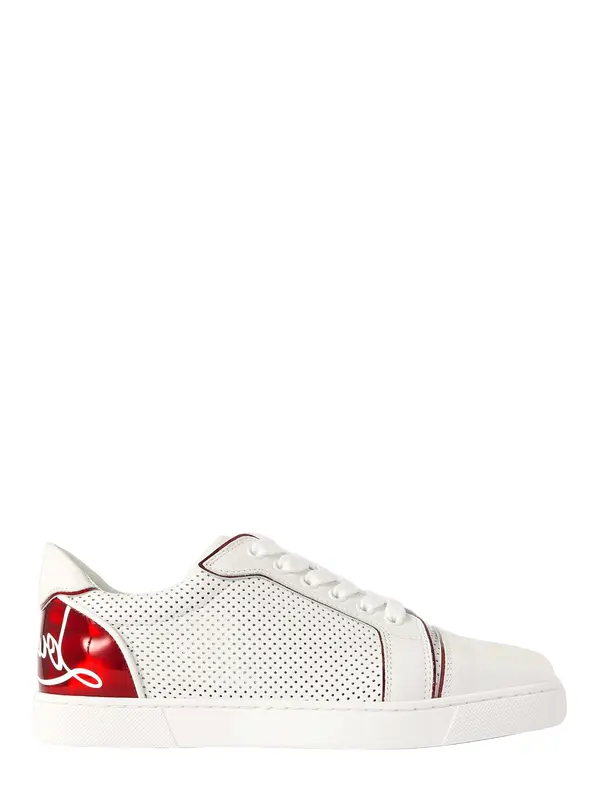 CHRISTIAN LOUBOUTIN Fun Vieira Printed Leather Sneakers - White