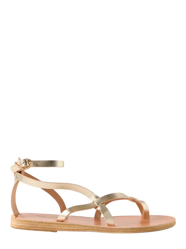 ANCIENT GREEK SANDALS Tomi Metallic Leather Sandals - Gold
