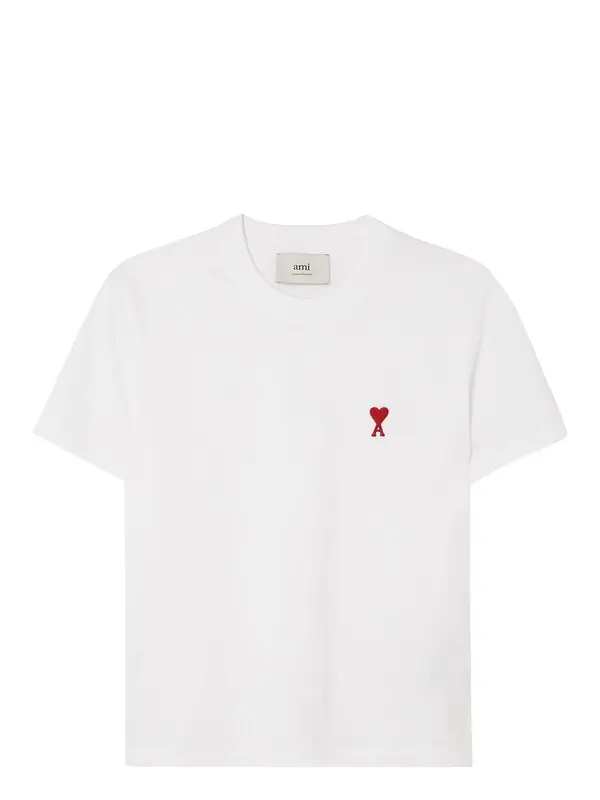Ami De Caur Embroidered T-shirt - White