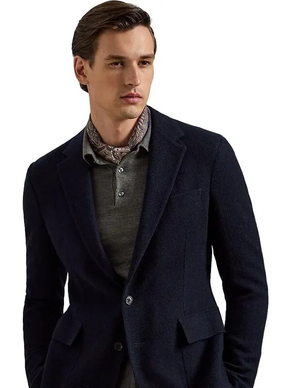 Ralph Lauren Hadley Hand-tailored Cashmere Jacket - Navy