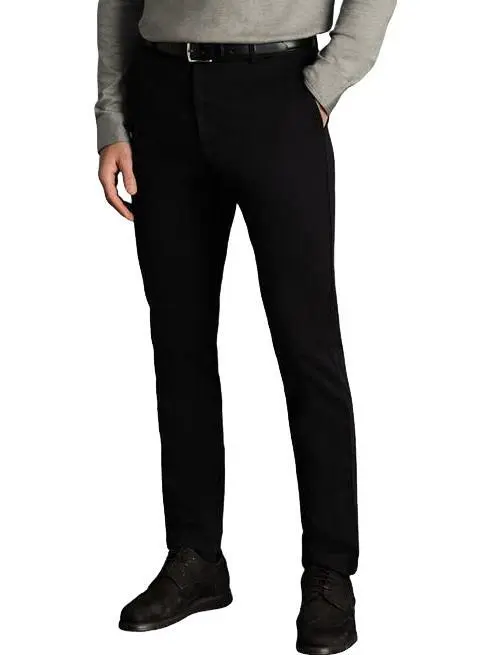 CHARLES TYRWHITT Slim Fit Ultimate Non-iron Chino - Black