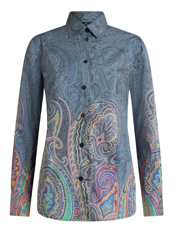 Etro Paisley-print Shirt - Blue