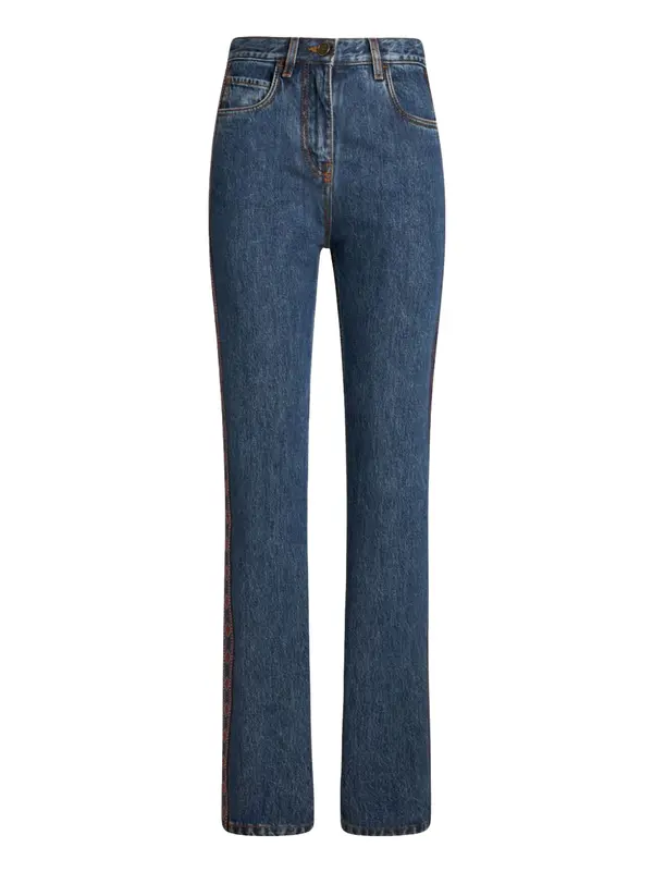 Etro Straight Leg Jeans - Blue