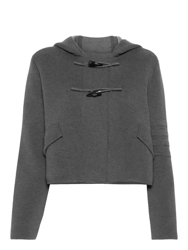Thom Browne Hooded Cardigan - Grey