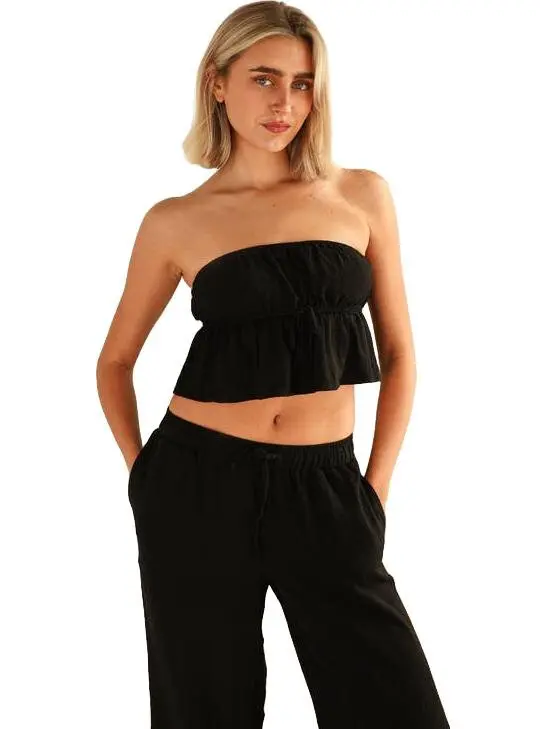 DIPPIN DAISY'S Kenna Crop Top - Black