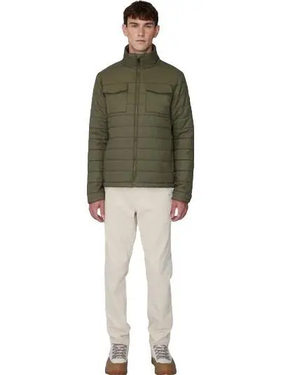 QUARTZ CO. Neal Lightweight Insulated Shirt Jacket - Sage