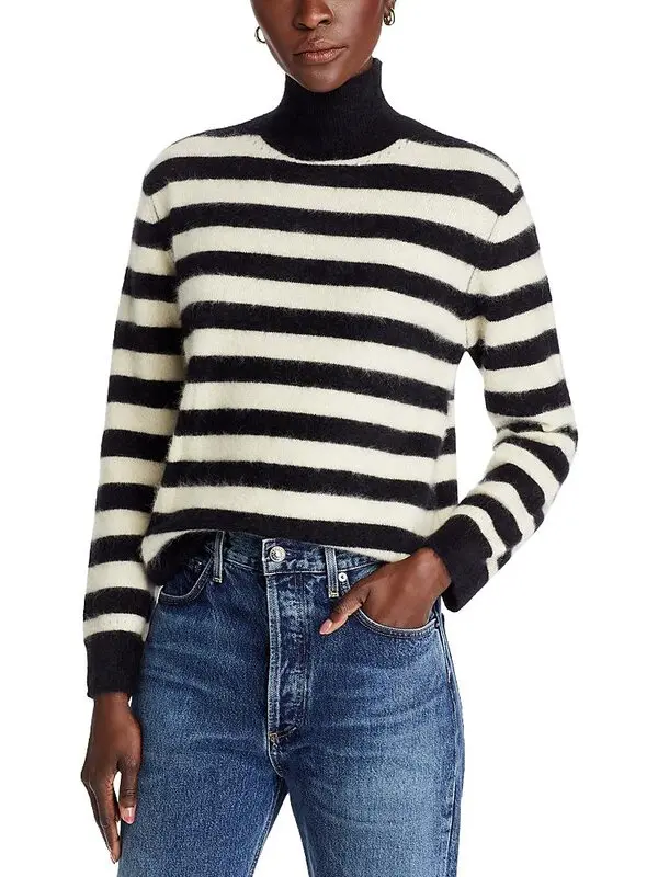 Majestic Filatures Mock Neck Sweater - Noir