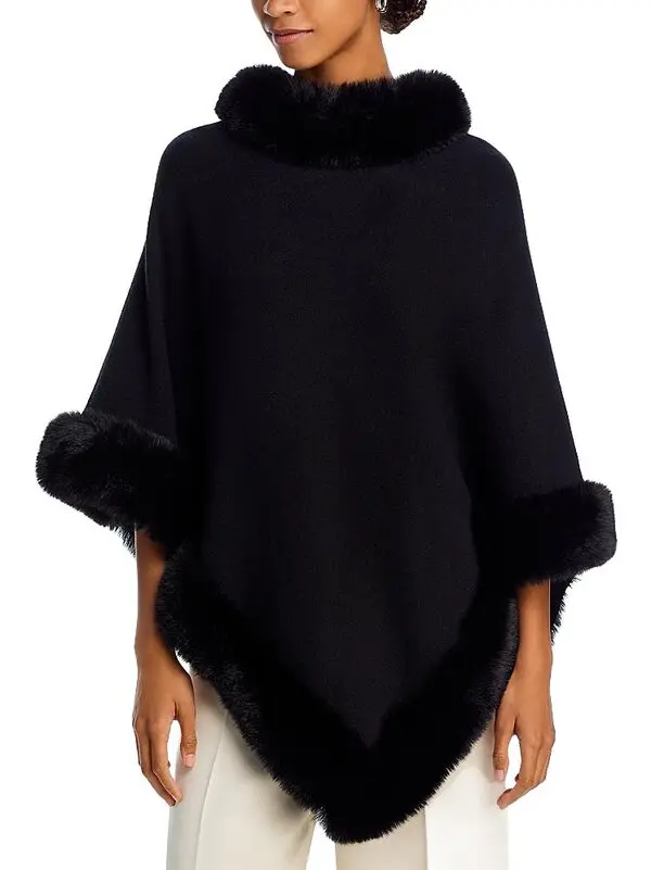 Adrienne Landau Penny Poncho - Jet Black