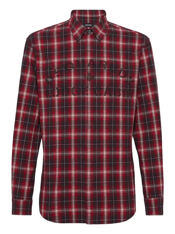 Dsquared2 Plaid Button-front Shirt - Red
