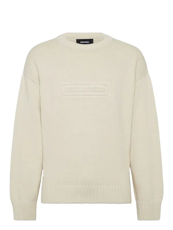 Dsquared2 Cotton Sweater - White
