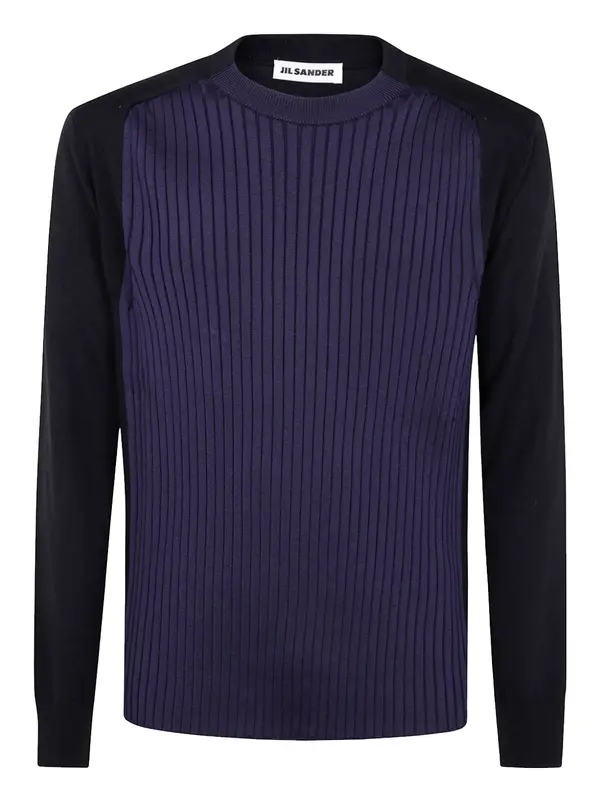 JIL SANDER Panelled Jumper - Blue