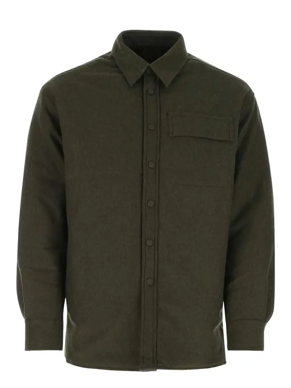 Givenchy Chest-pocket Wool Shirt Jacket - Green
