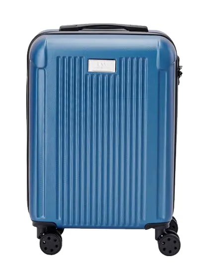 Marc New York 21-inch Upright Carry-on Suitcase - Blue Steel
