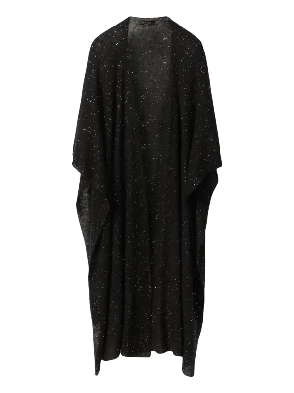 Fabiana Filippi Sequined Cape - Black