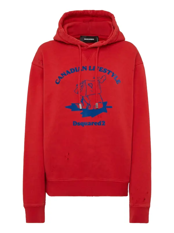 Dsquared2 Canadian Lifestyle Hoodie - Red