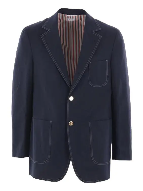 Thom Browne Jacket - Blue