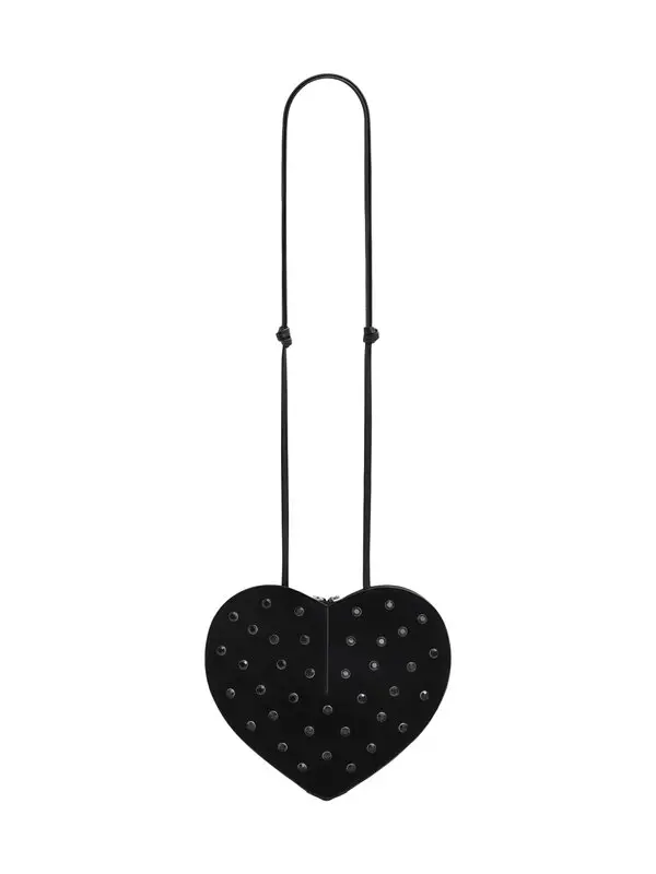 Alaïa Le Coeur Embellished Shoulder Bag - Black