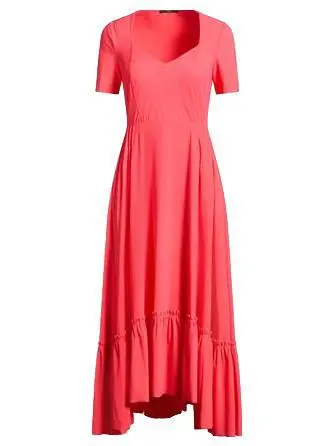 High Endearing Midi Dress - Red