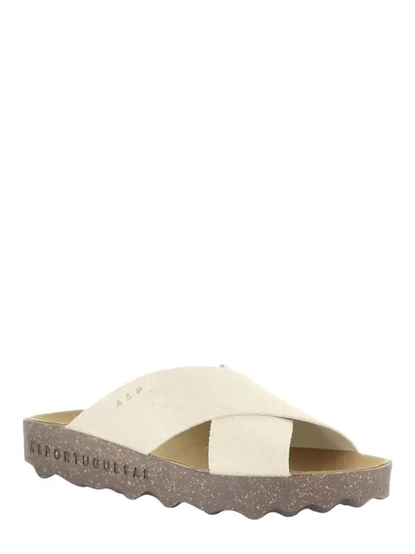 Fly London Cross Slide Sandal - Ivory