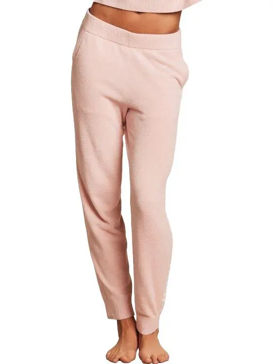Barefoot Dreams Heartbeat Stripe Cozychic Ultra Lite® Lounge Pants - Pink Peonie/ Pearl
