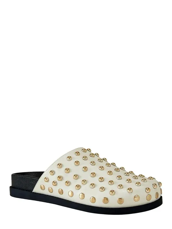 AZALEA WANG Traverse Studded Mule - Beige