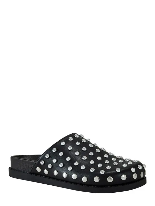 AZALEA WANG Traverse Studded Mule - Black