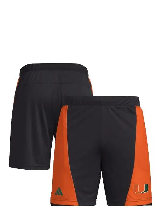 Adidas Miami Hurricanes 7" Aeroready Training Shorts - Black