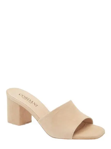 Cordani Irina Suede Slide Sandal - Camoscio Cream