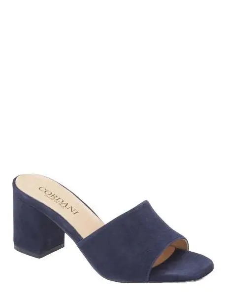 Cordani Irina Suede Slide Sandal - Navy Suede