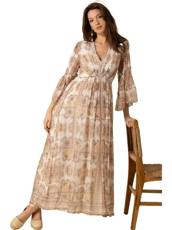 Hale Bob Mara Maxi Dress - Neutral