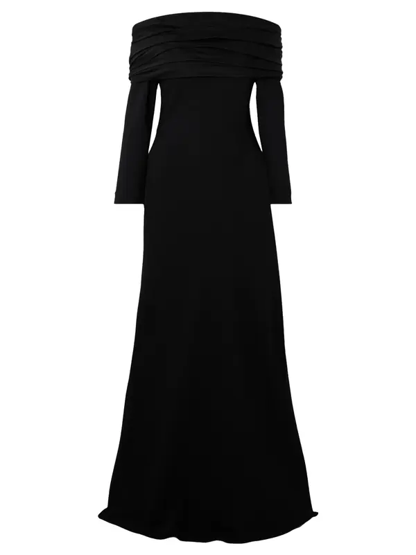 Givenchy Off-the-shoulder Maxi Dress - Black