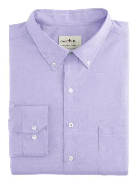 OAK HILL BY DXL Oxford Dress Shirt - Dusk
