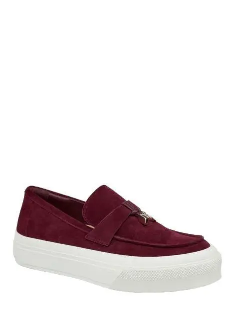 J/SLIDES NYC Leather Goliath Sneaker - Wine