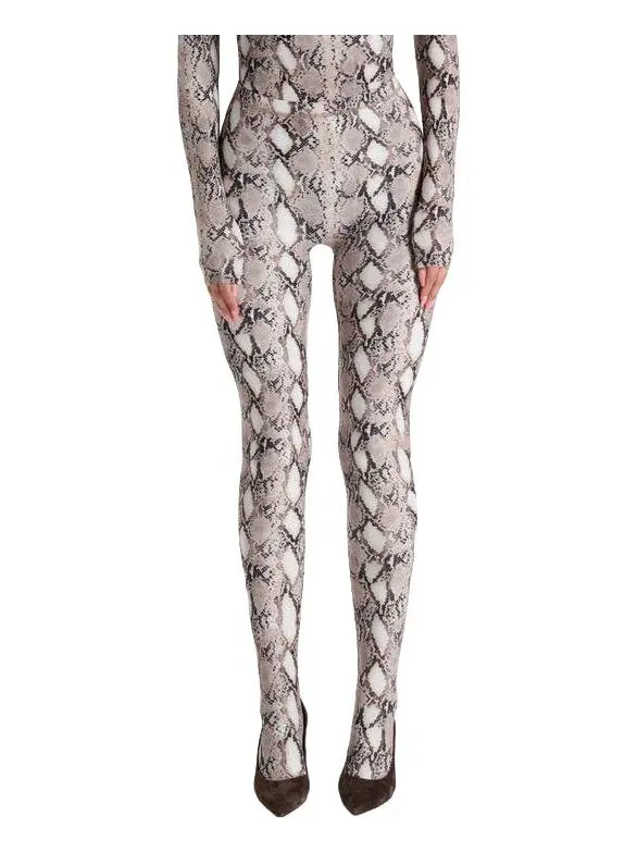 Naked Wardrobe Print Toe Leggings - Snakeskin