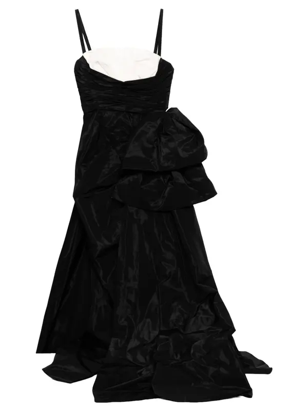 Zuhair Murad Draped Taffeta Gown - Black