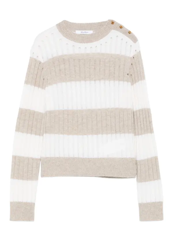 Max Mara Alfeo Striped Sweater - Neutrals