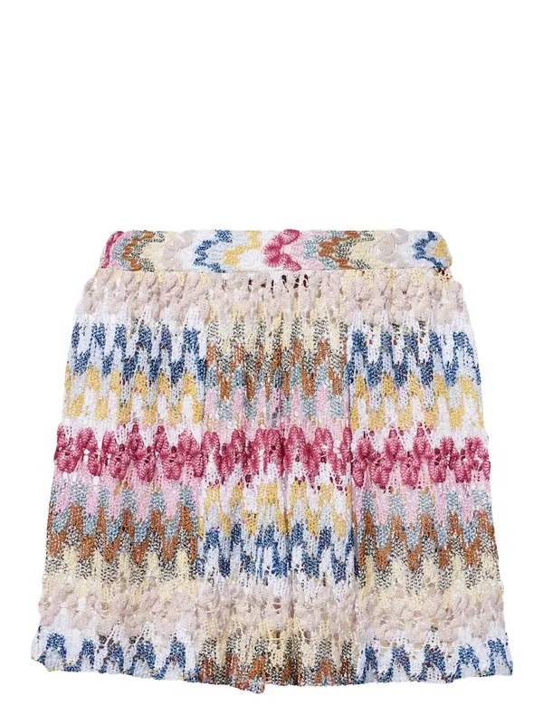 Missoni Knitted Lamé Shorts - Multicoloured