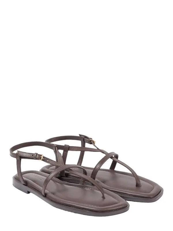 A.emery Remly Leather Thong Sandals - Brown