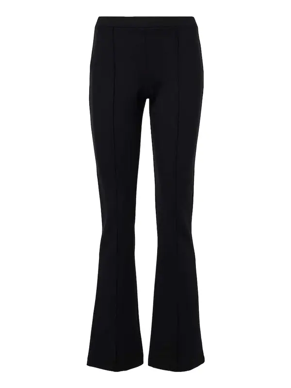 Velvet By Graham & Spencer Albee High-rise Flared Trousers - Black