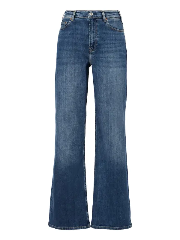 Ag Baggy Wide-leg Jeans - Blue