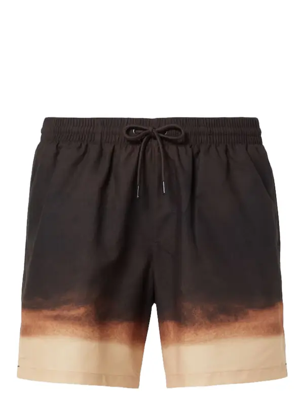 Dries Van Noten Ombré Swim Trunks - Brown